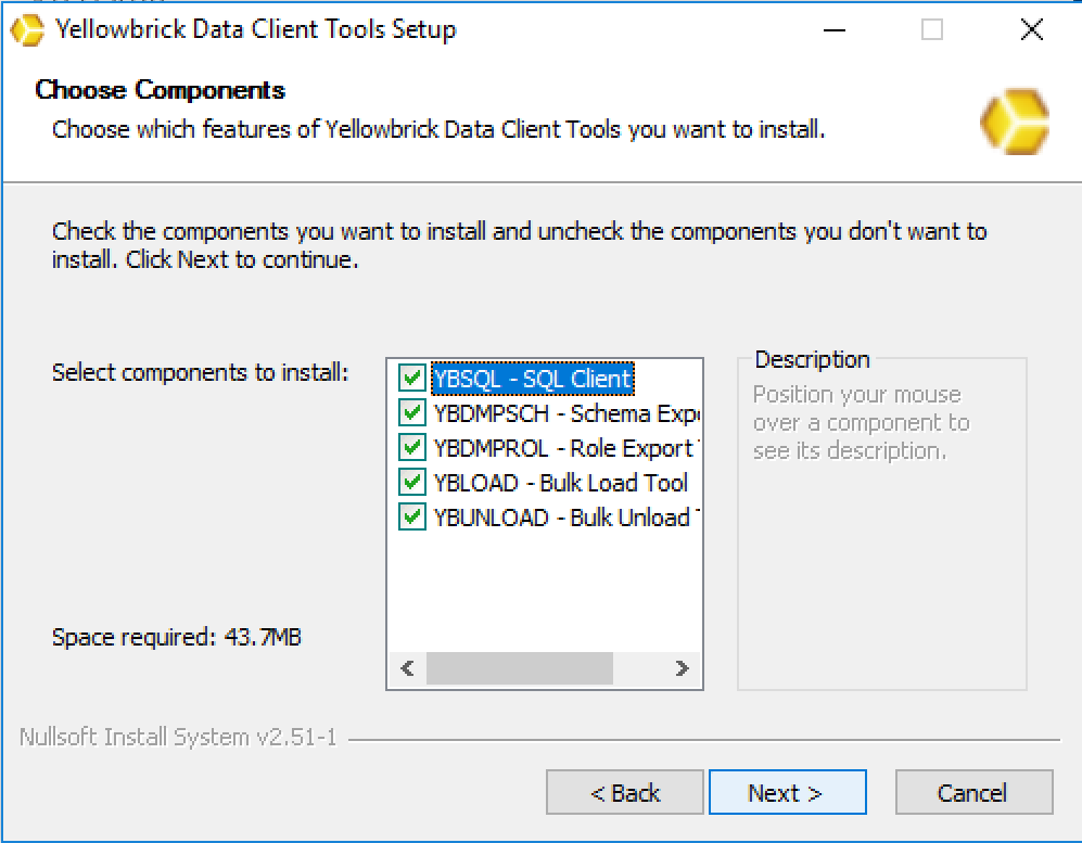 Installing ybtools on Windows | Yellowbrick Data